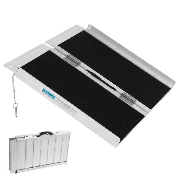 Karl home 2 ft. Portable Aluminum Folding Ramp Suitable Compatible with ...