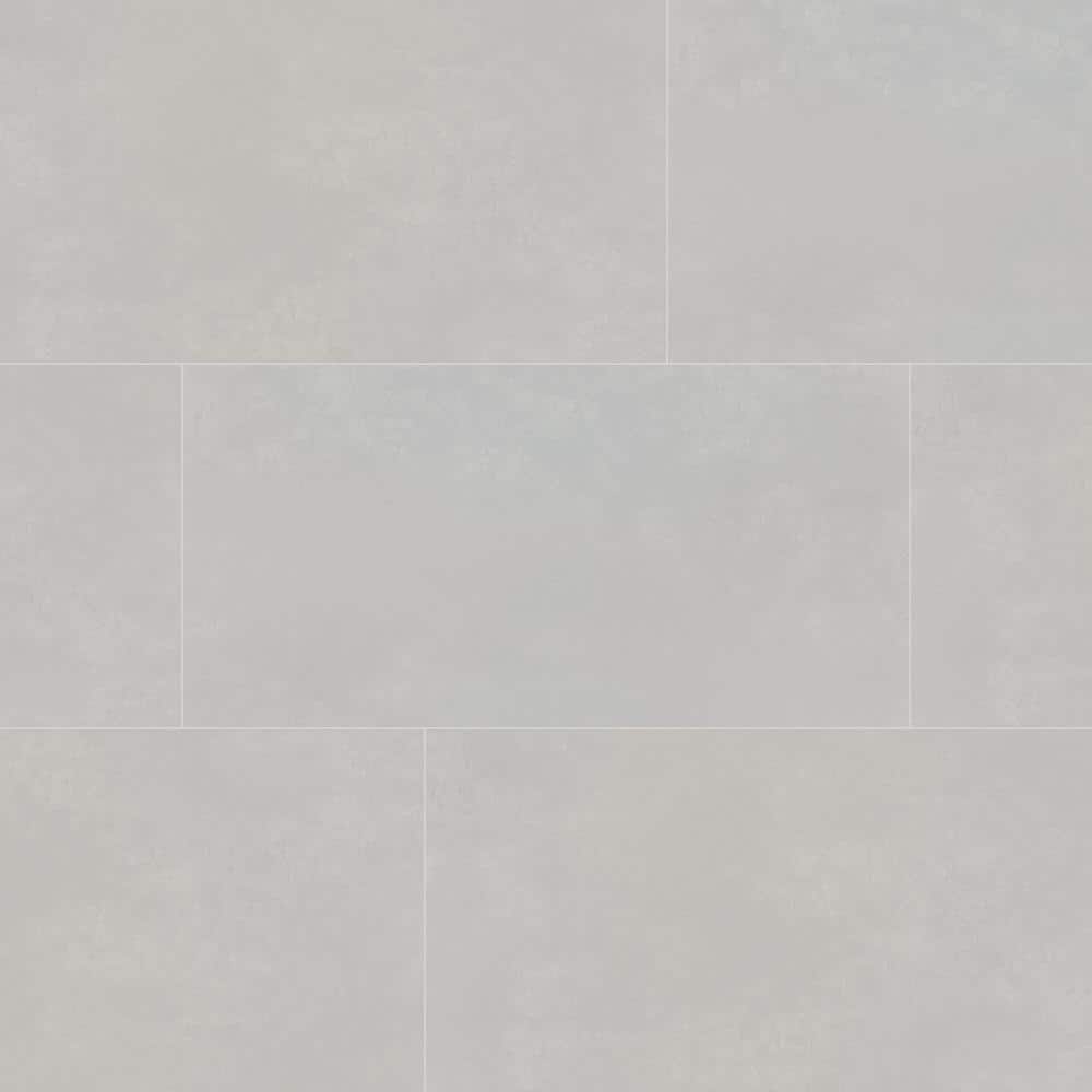 Daltile Cohesion Light Grey 24 in. x 48 in. Color Body Porcelain Floor ...