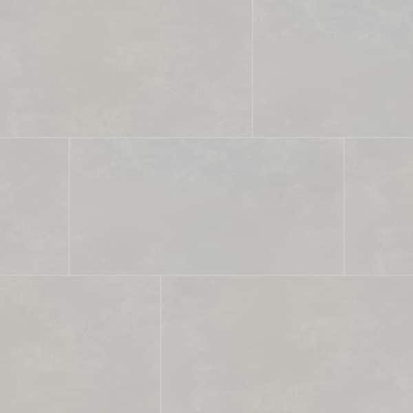 Daltile Cohesion Light Grey 24 in. x 48 in. Color Body Porcelain Floor ...