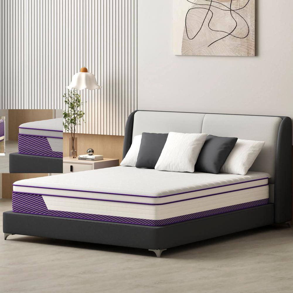Twin Medium Hybrid 8 in. Bed-in-a-Box Mattress HD-Aria-505E-T - The ...