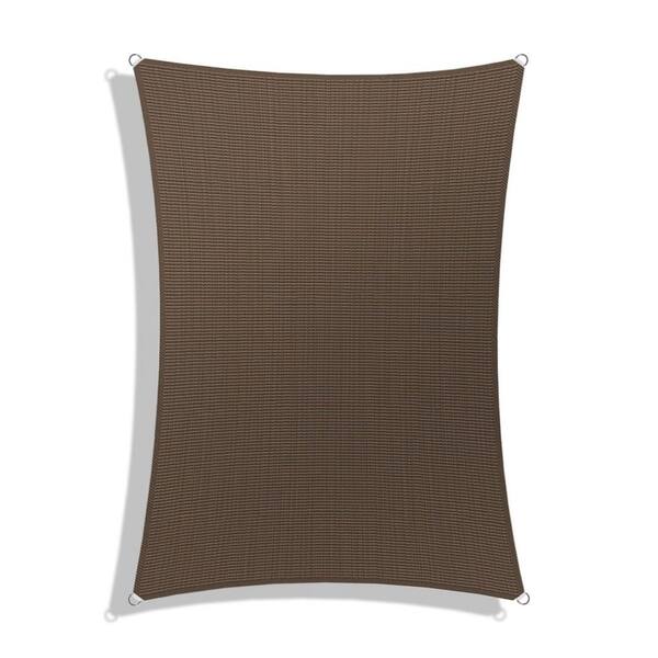 Outdoor Roller Shade 8 ft. x 8 ft. Mocha Exterior Cordless Patio Roll ...
