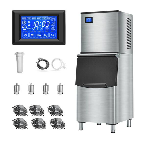 TITTLA 22.3 in. 550 lbs. /24 Hours Freestanding Split Commercial Ice ...