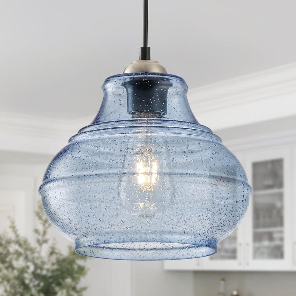 Have a question about Henveton Jasslynn 60 Watt 1 Light Blue Modern ...