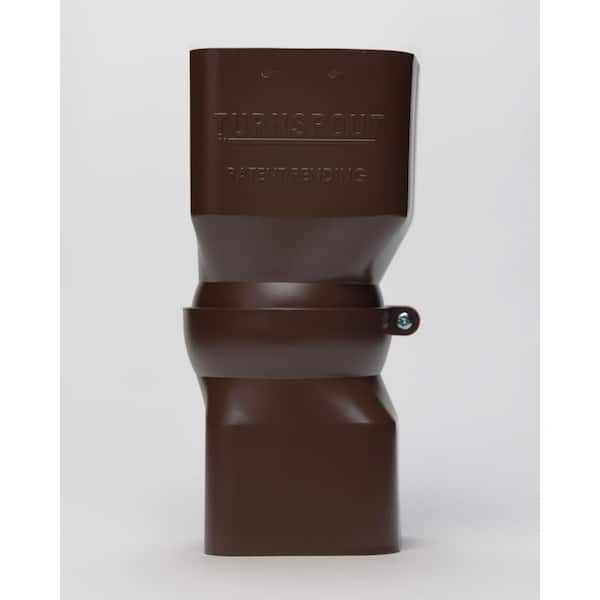 Reviews for TURNSPOUT Small Brown Plastic Downspouts Connector Gutter ...