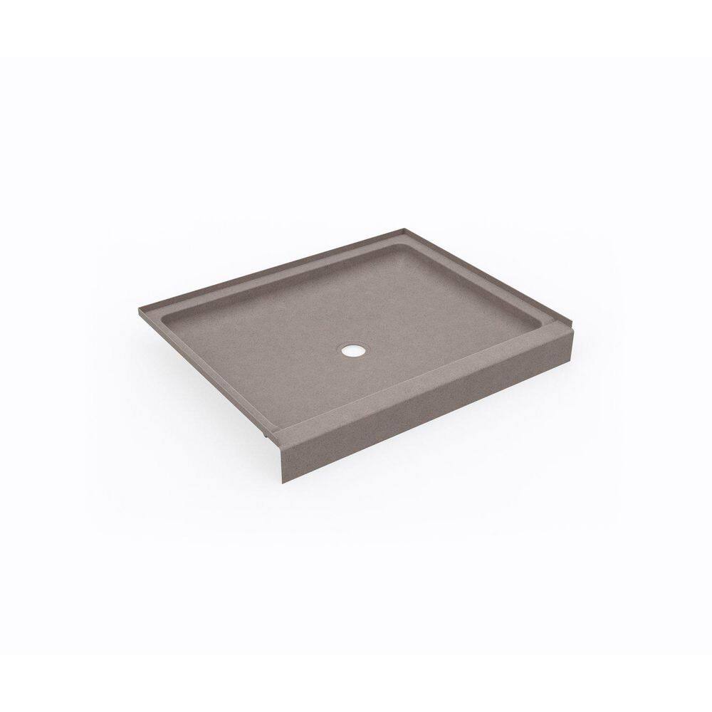 Swan Swanstone 42 in. L x 34 in. W Alcove Shower Pan Base with Center ...