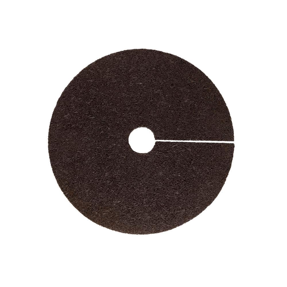 Vigoro 24 in. Dia. Brown Rubber Tree Ring VTR24BN - The Home Depot