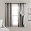 HOMEBOUTIQUE Grommet 38 in. W x 45 in. L Sheer Window Panels With ...