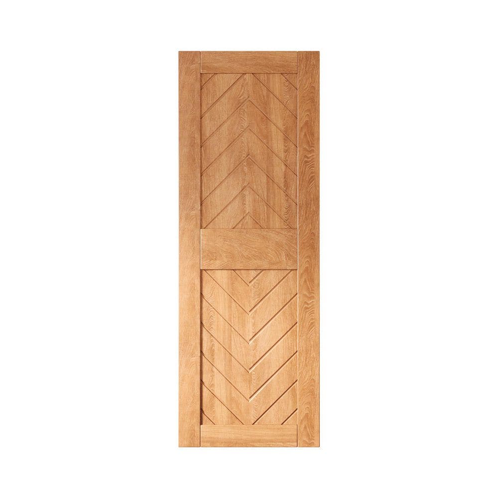 HOMACER JT2 26 in. x 84 in. C-Panel Solid Core Early American Fishbone ...