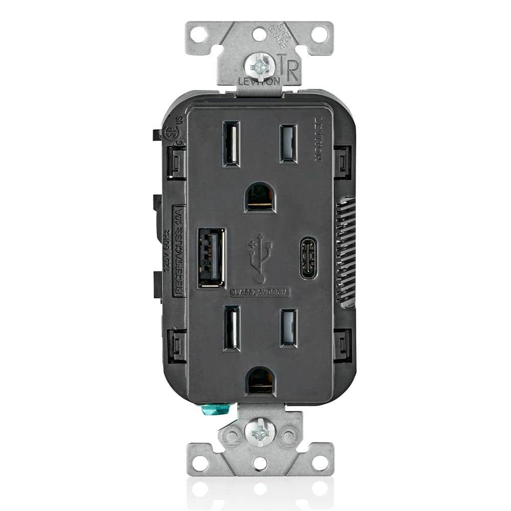 Reviews for Leviton 15 Amp Decora Type A and C USB Charger Tamper ...