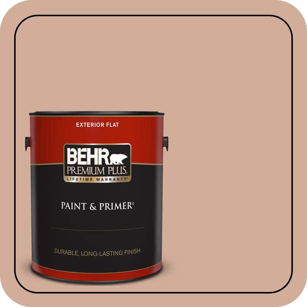 BEHR PREMIUM PLUS 1 gal. #S200-3 Iced Copper Flat Exterior Paint ...