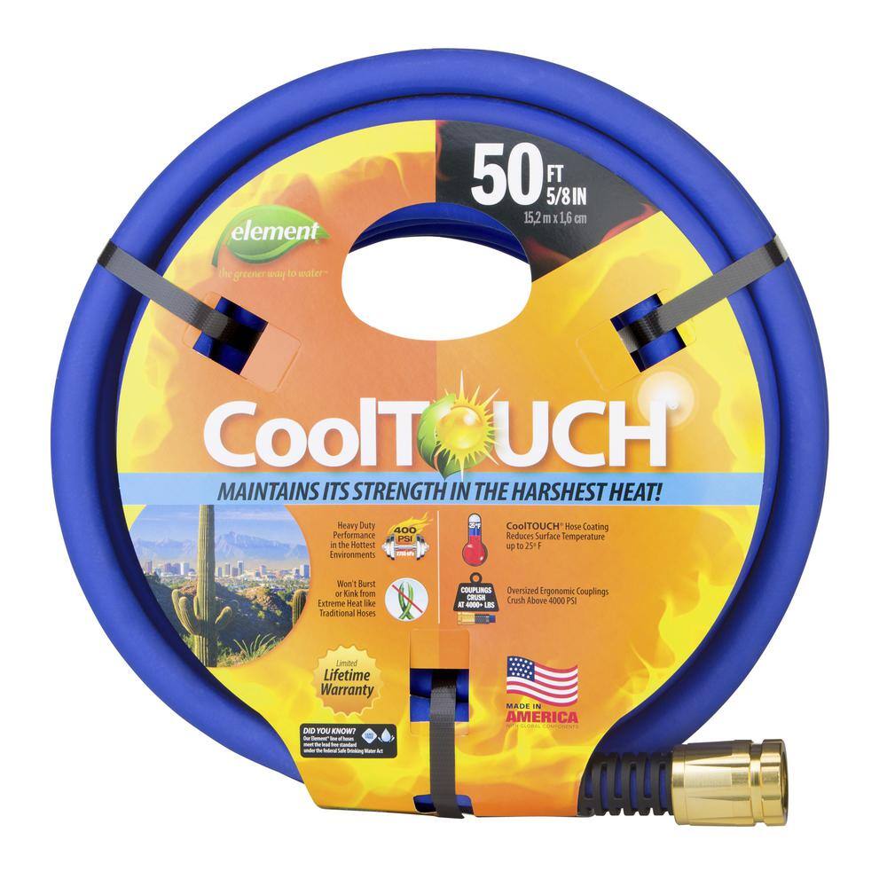 Element CoolTouch 5/8 in. x 50 ft. Heavy Duty Hot Climate Water Hose ...