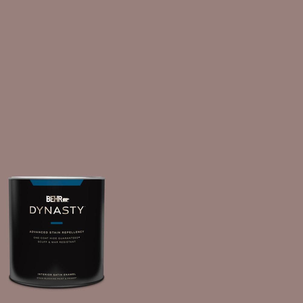 BEHR DYNASTY 1 qt. #N130-5 Mystere One-Coat Hide Satin Enamel Stain ...