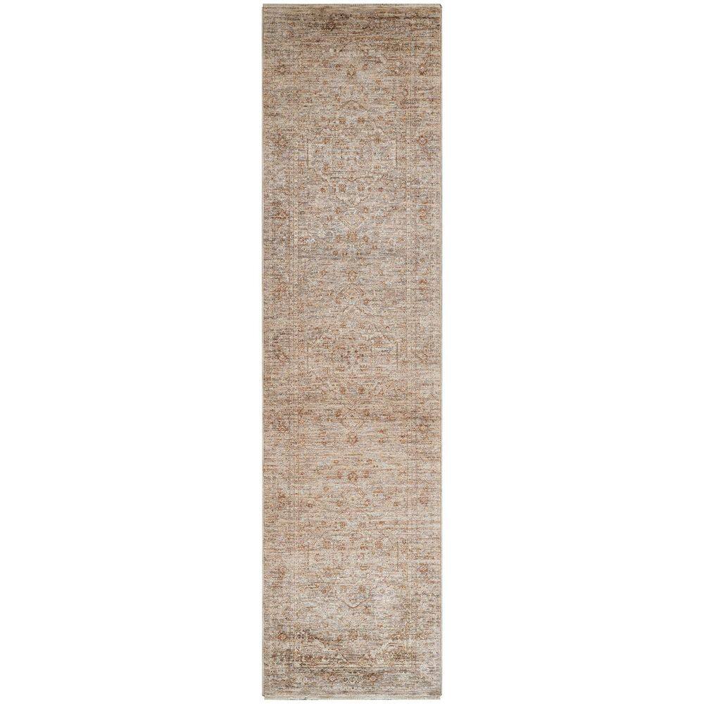 Amer Rugs Albany Beige 3 ft. x 10 ft. Oriental Runner Rug ALB32610 ...