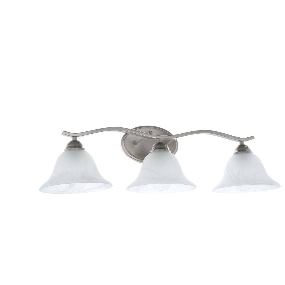 Buy Andenne 3-Light 26.3 in. Transitional Brushed Nickel Bathroom ...