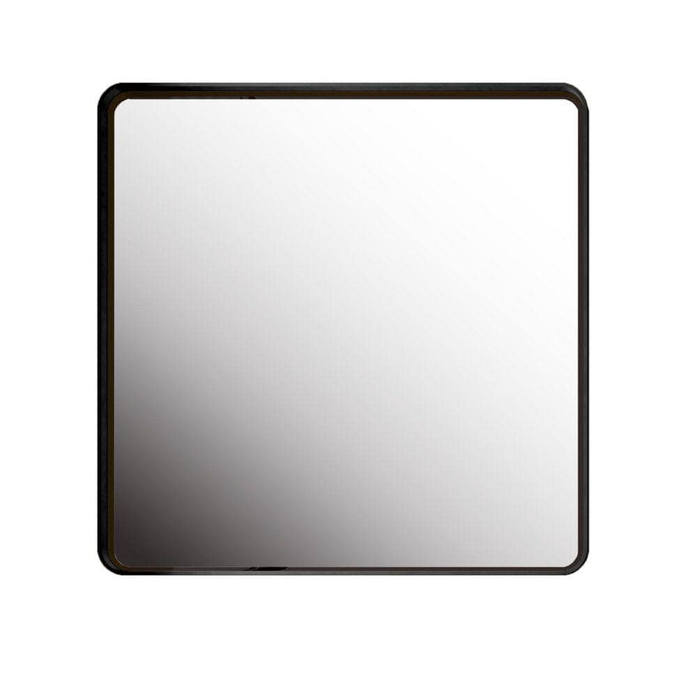 PRIMROSE CARNATION LLC Black 36 in. W x 36 in. H Square Metal Framed ...