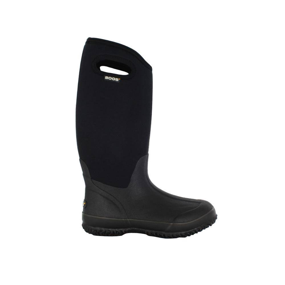 BOGS Classic High Women 13 in. Size 11 Black Rubber with Neoprene ...