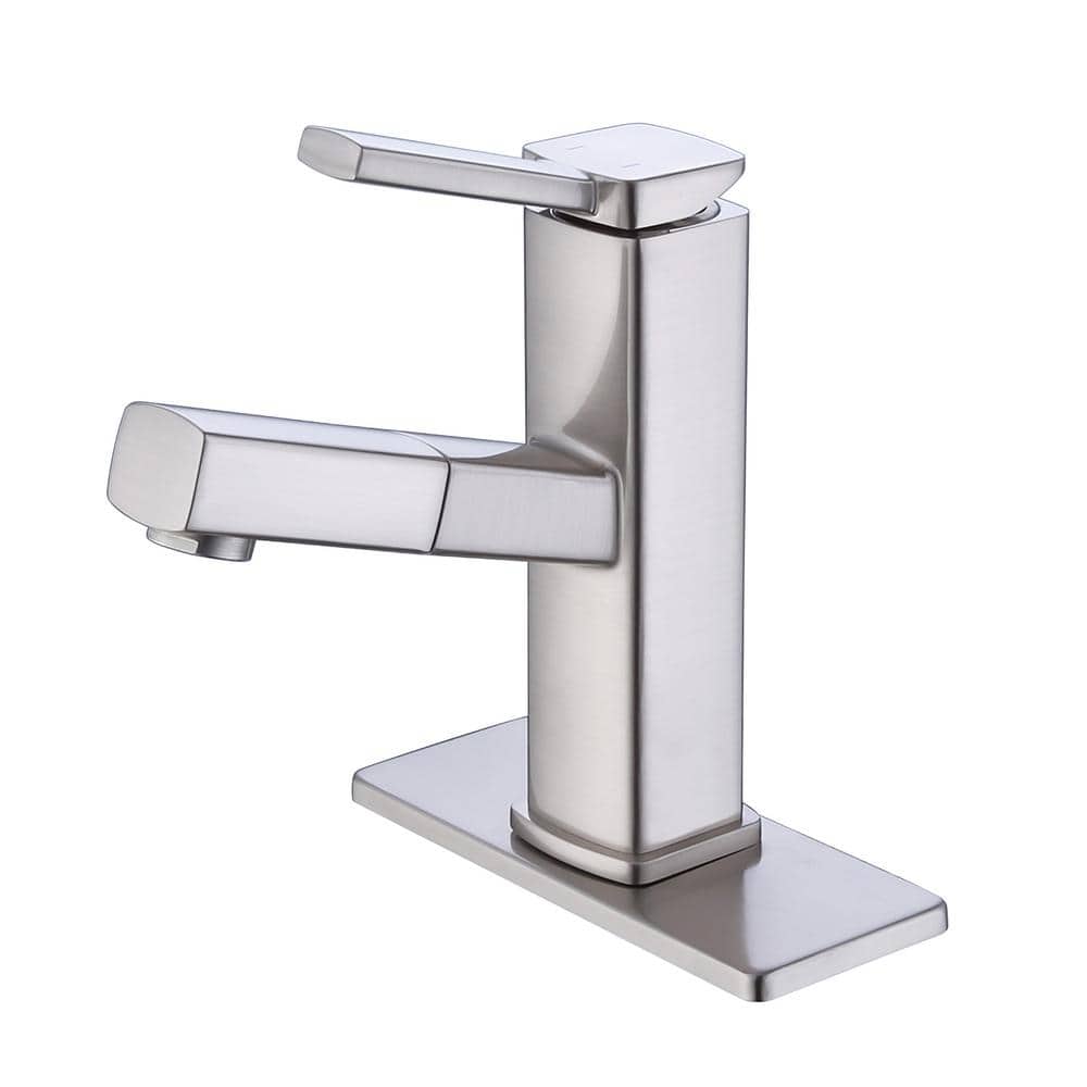 GIVING TREE Single Handle Single Hole Bathroom Faucet with Rotating ...