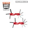 Milwaukee 17-Key Folding Hex Key Sets - SAE/Metric 48-22-2183 - The ...