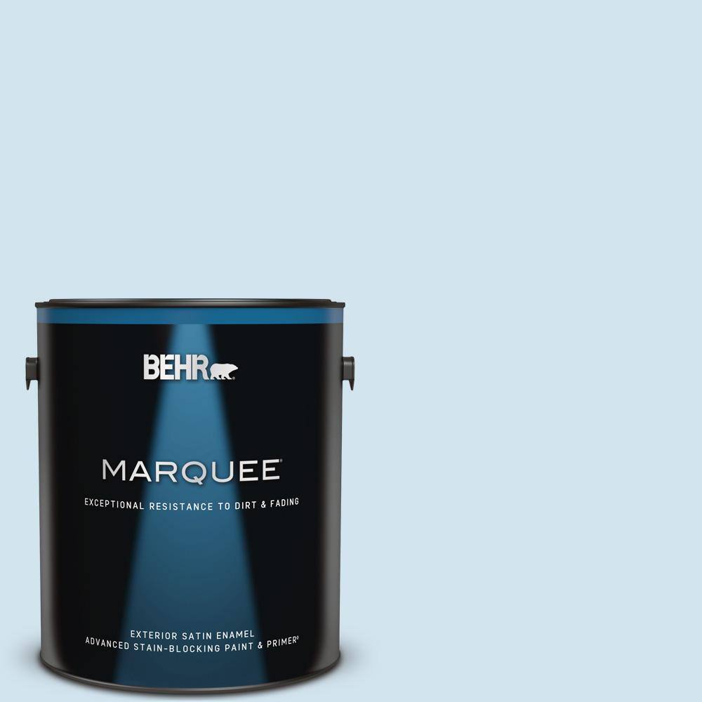 BEHR MARQUEE 1 gal. #570C-2 Mystic Harbor Satin Enamel Exterior Paint ...