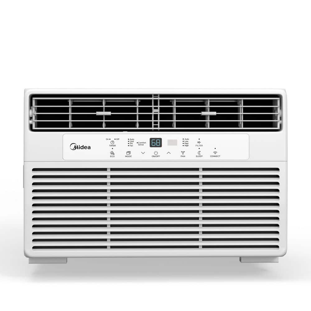 Midea 10,000 BTU (DOE) 115-Volts Window Air Conditioner Cools 450 sq ...