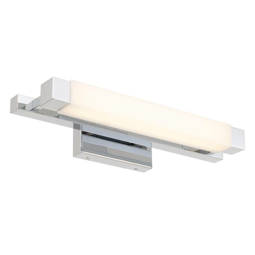 BRIXON Albion 20 in. 1-Light Chrome LED Modern Contemporary Bathroom ...