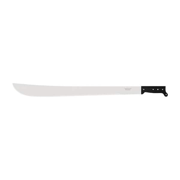 Tramontina 26" Carbon Steel Trailing Point Straight Edge Blade Machete ...