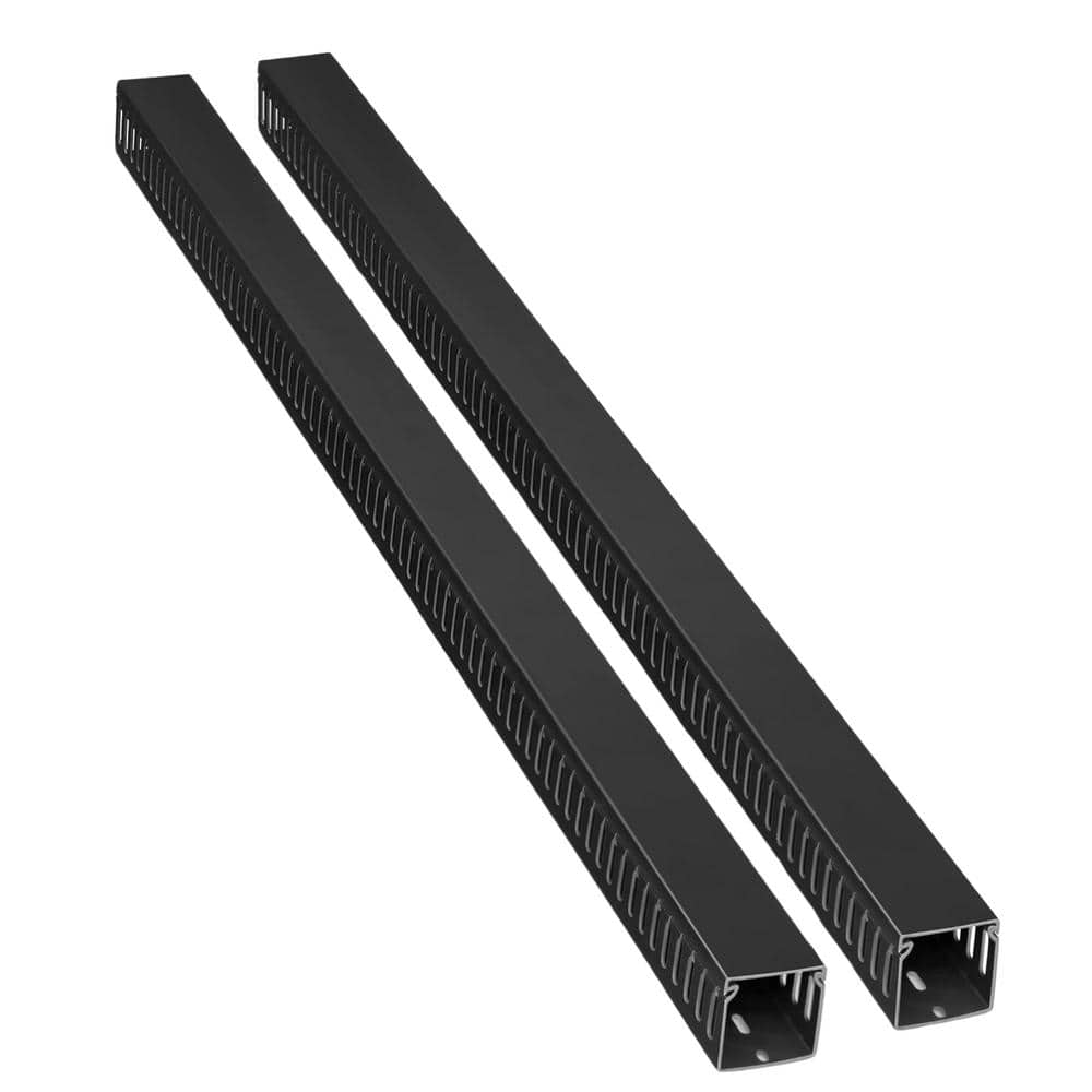 Lukyamzn 2-PCS 39"L x 2"W x 2"H Nonmetallic Cable Management Raceway ...