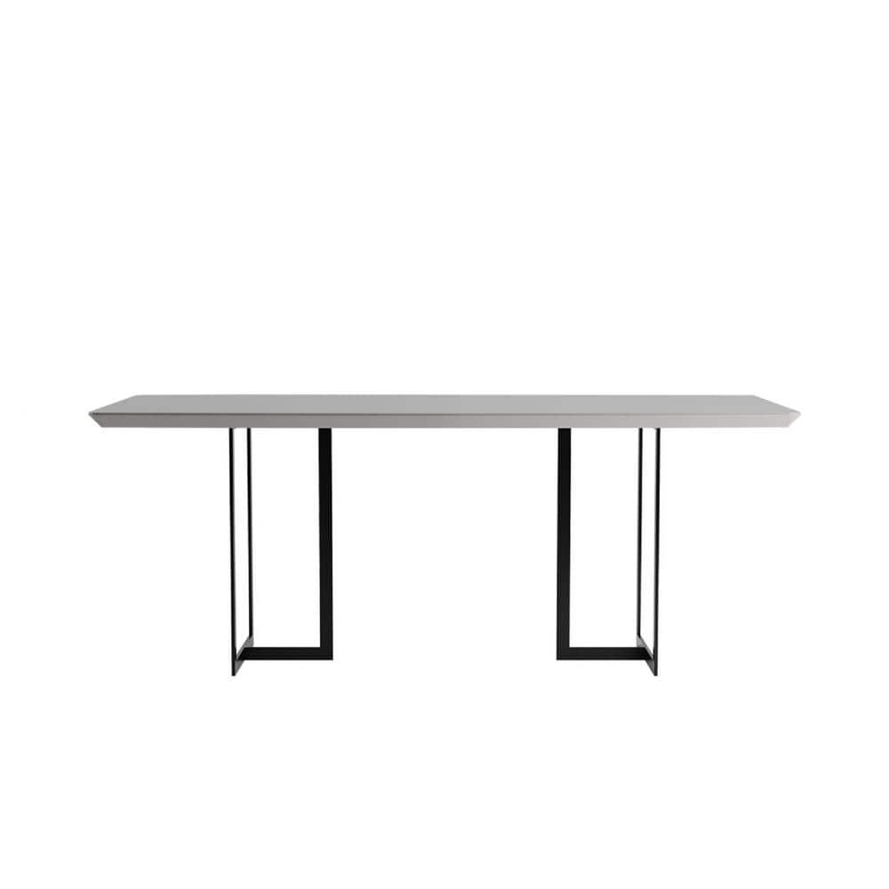 Manhattan Comfort Celine 86.22 in. Off White Dining Table 1022552 - The ...