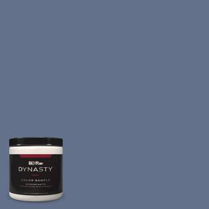 BEHR MARQUEE 1 qt. #600F-6 Atlantic Blue Matte Interior Paint & Primer ...