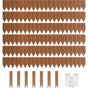 Colmet 8 ft. x 4 in. 14-Gauge Brown Steel Landscape Edging (5-Pack ...