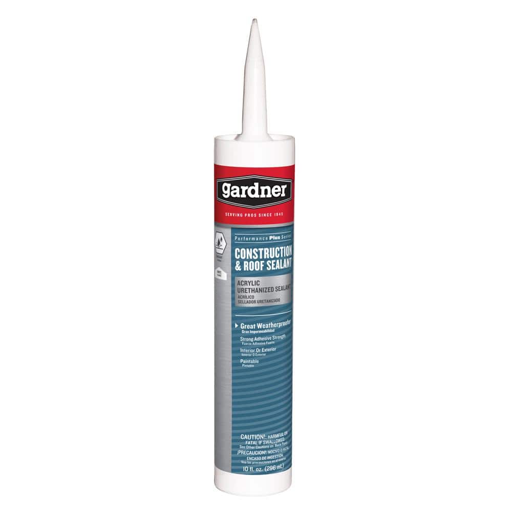 Gardner 10.1 oz. White Construction and Roof Sealant 8309-GA - The Home ...
