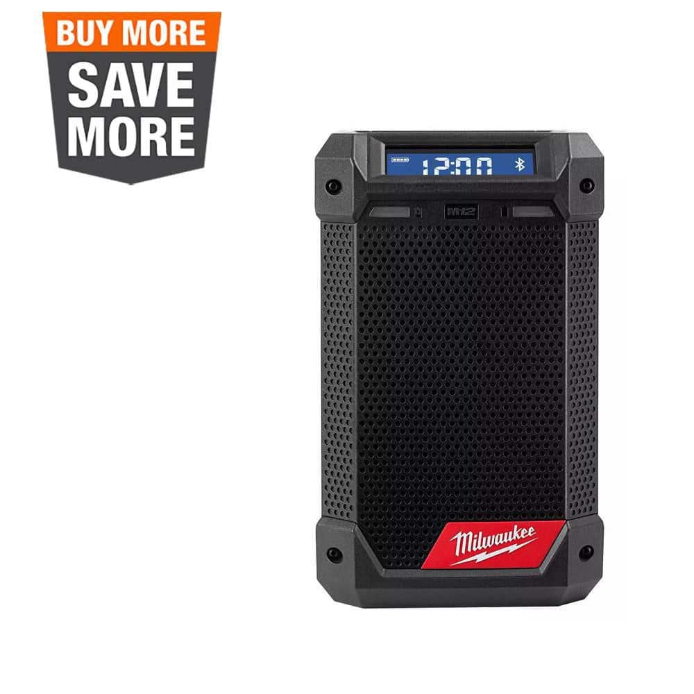 Milwaukee M12 12-Volt Lithium-Ion Cordless Bluetooth/AM/FM Jobsite ...