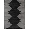 World Rug Gallery Black 5 ft. x 7 ft. Bohemian Stripe Area Rug ...