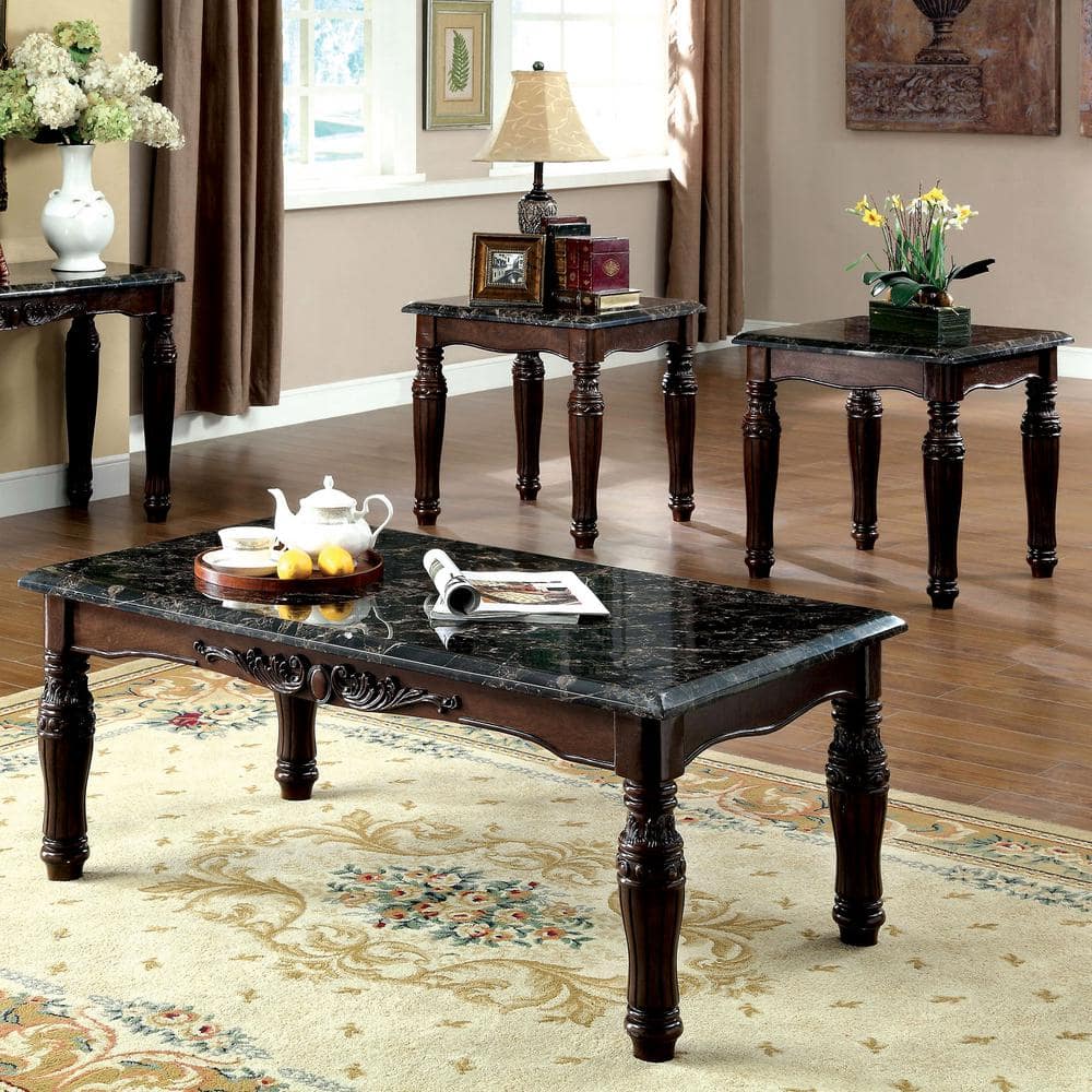 Espresso end table set store