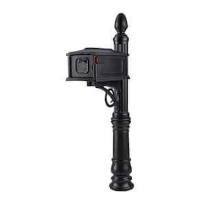 Step2 Atherton Resin Overpost Extra Large Black Onyx Mailbox and ...