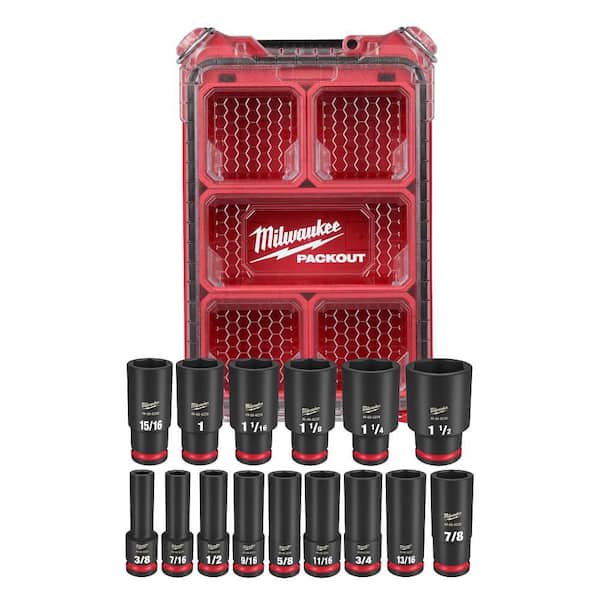 Milwaukee SHOCKWAVE Impact-Duty 1/2 in. Drive SAE Deep Well Impact ...
