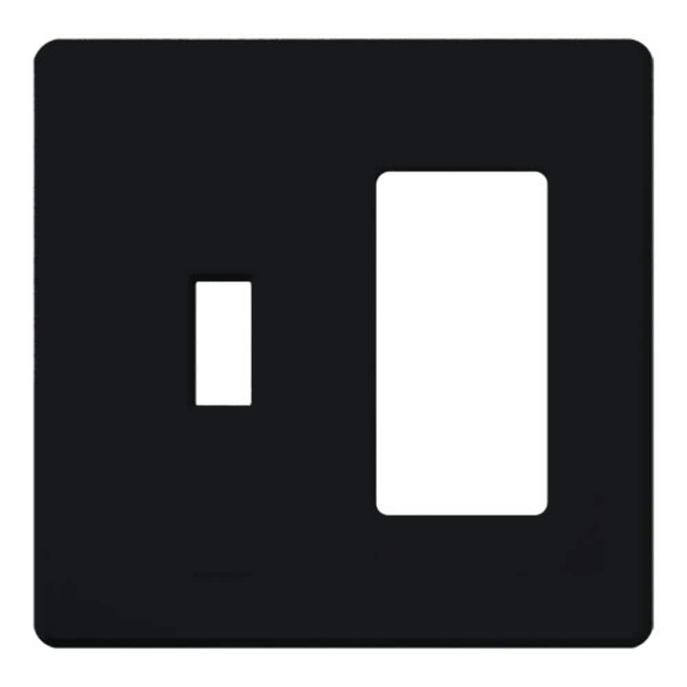 Lutron Fassada 2-Gang White 1-Toggle / 1-Decorator / Rocker Plastic ...