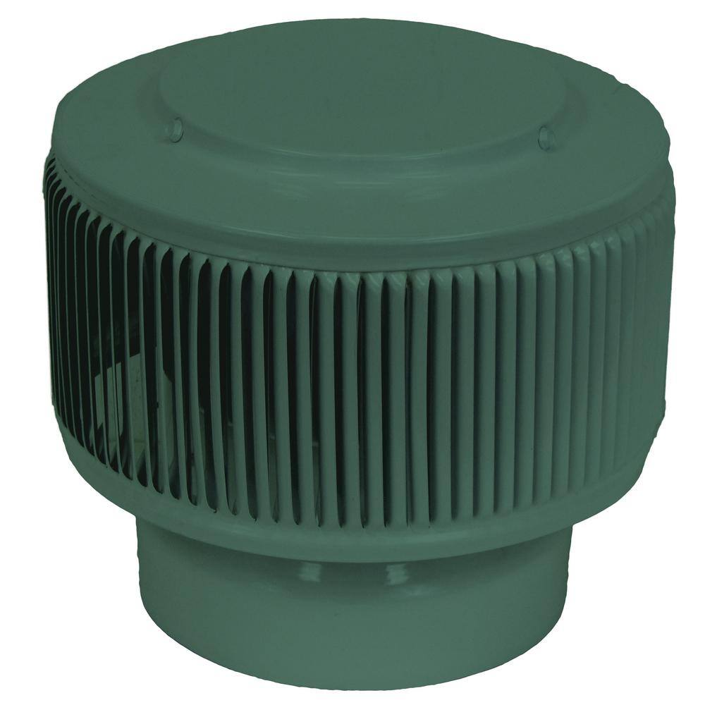 Active Ventilation 6 in. D Green Aluminum Aura PVC Vent Cap Exhaust ...