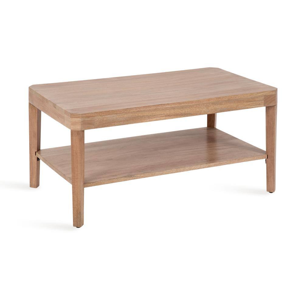 Kate and Laurel Talcott 36 in. Natural Rectangle Wood Coffee Table ...