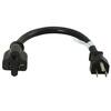 AC WORKS AC Connectors 1 ft. 12/3 SJTW 15Amp to 20 Amp Adapter Cord ...