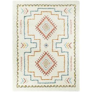 BALTA Dakarai Southwestern Shag White 8 ft. x 10 ft. Area Rug 3006068 ...
