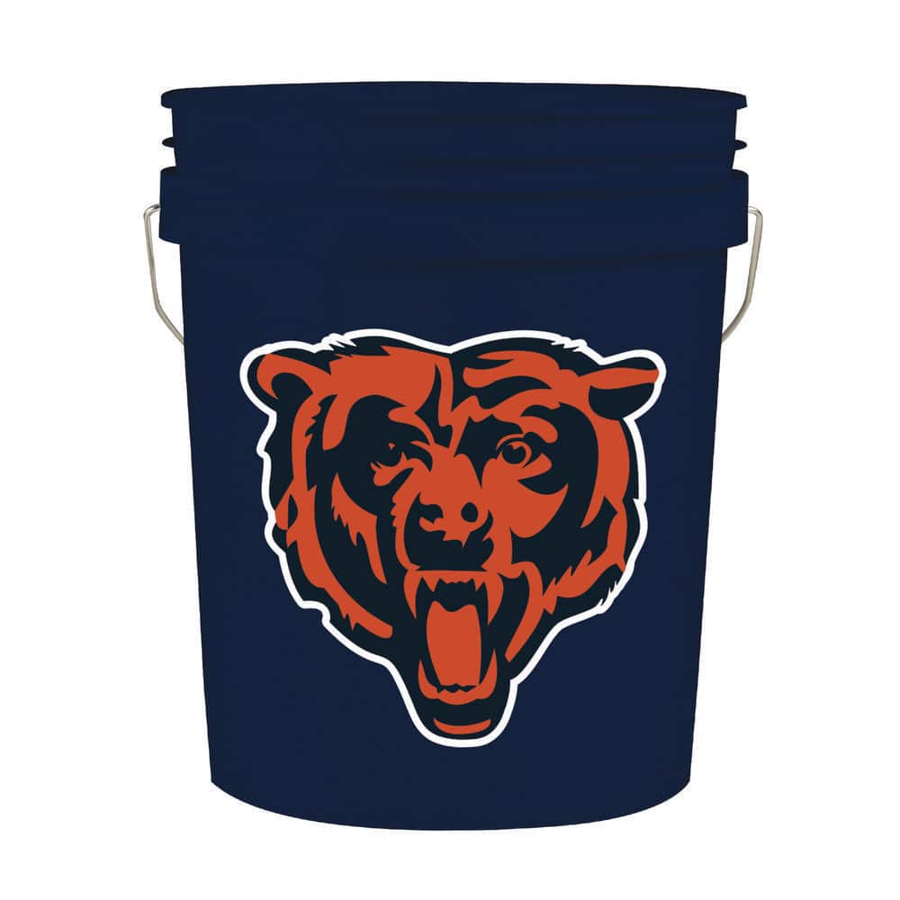 Leaktite Chicago Bears 5 Gallon Navy Bucket 1663725 - The Home Depot