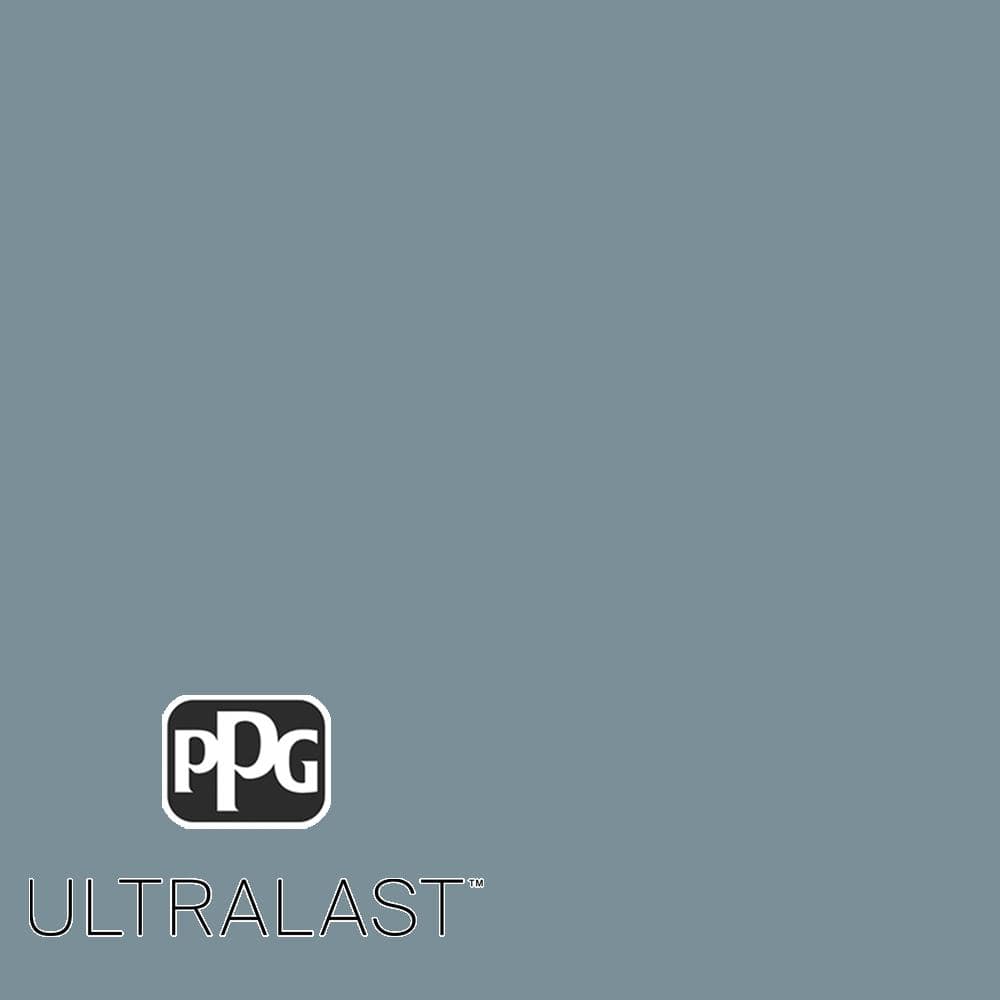 PPG UltraLast 5 gal. #PPG1153-5 Chalky Blue Matte Interior Paint and ...