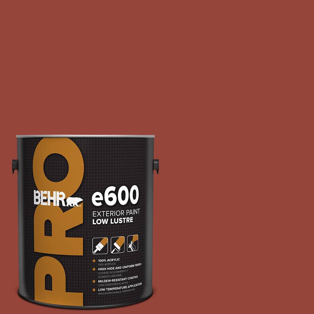 BEHR PRO 1 gal. #PPU2-17 Morocco Red Low Luster Exterior Paint PR62301 ...