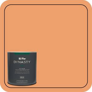 BEHR PREMIUM PLUS 8 oz. #250D-5 Florida Mango Satin Enamel Interior ...