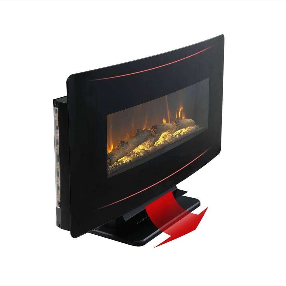 IDEAGLE Profile 30 in. W Warming Drawer, Curved Electric Fireplace ...