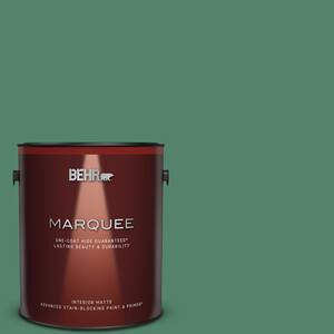 BEHR PREMIUM PLUS 8 oz. #M420-6 Tournament Field Eggshell Enamel ...