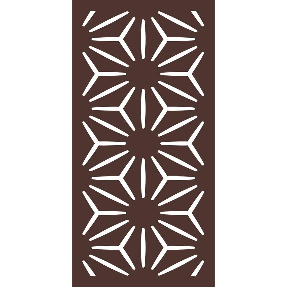 OUTDECO 5/16 in. x 24 in. x 48 in. Star Anais Modular Hardwood ...