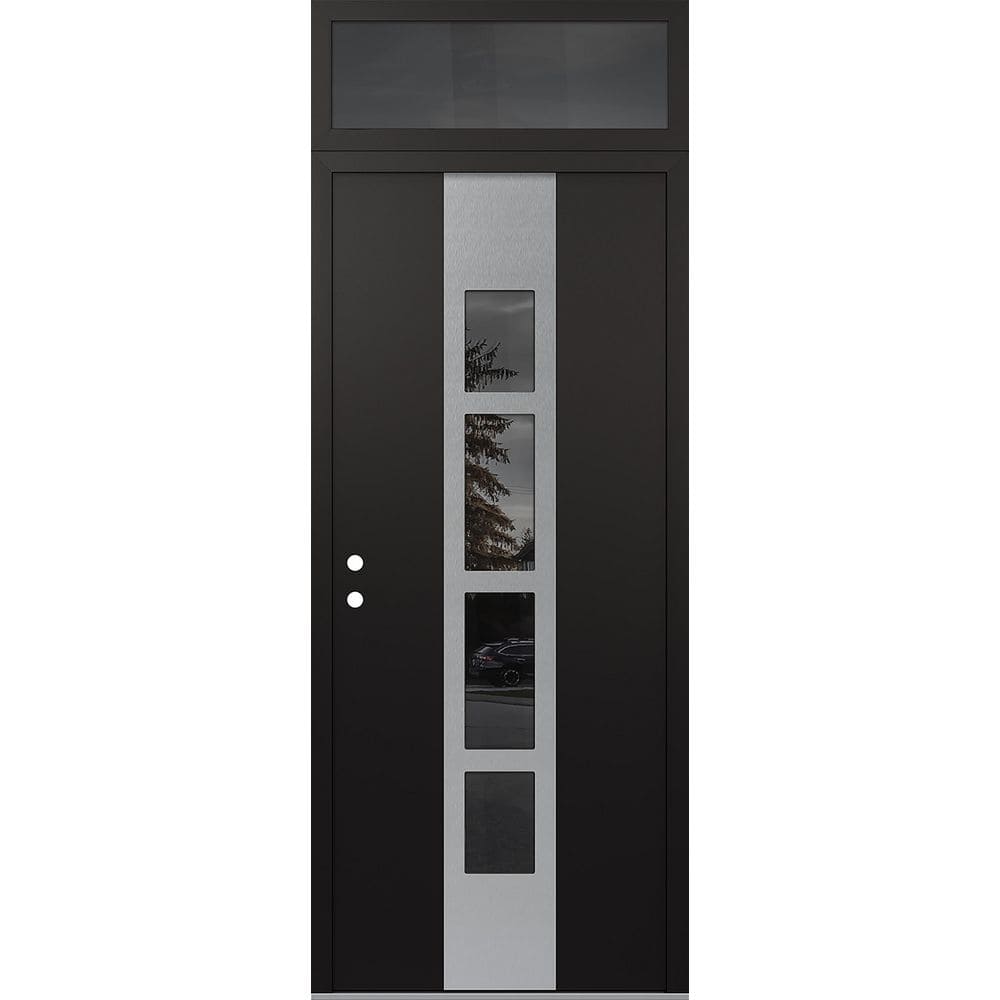 Tessari Doors A10 36 in. x 96 in. Silver P Right-Hand/Inswing Mirrored ...