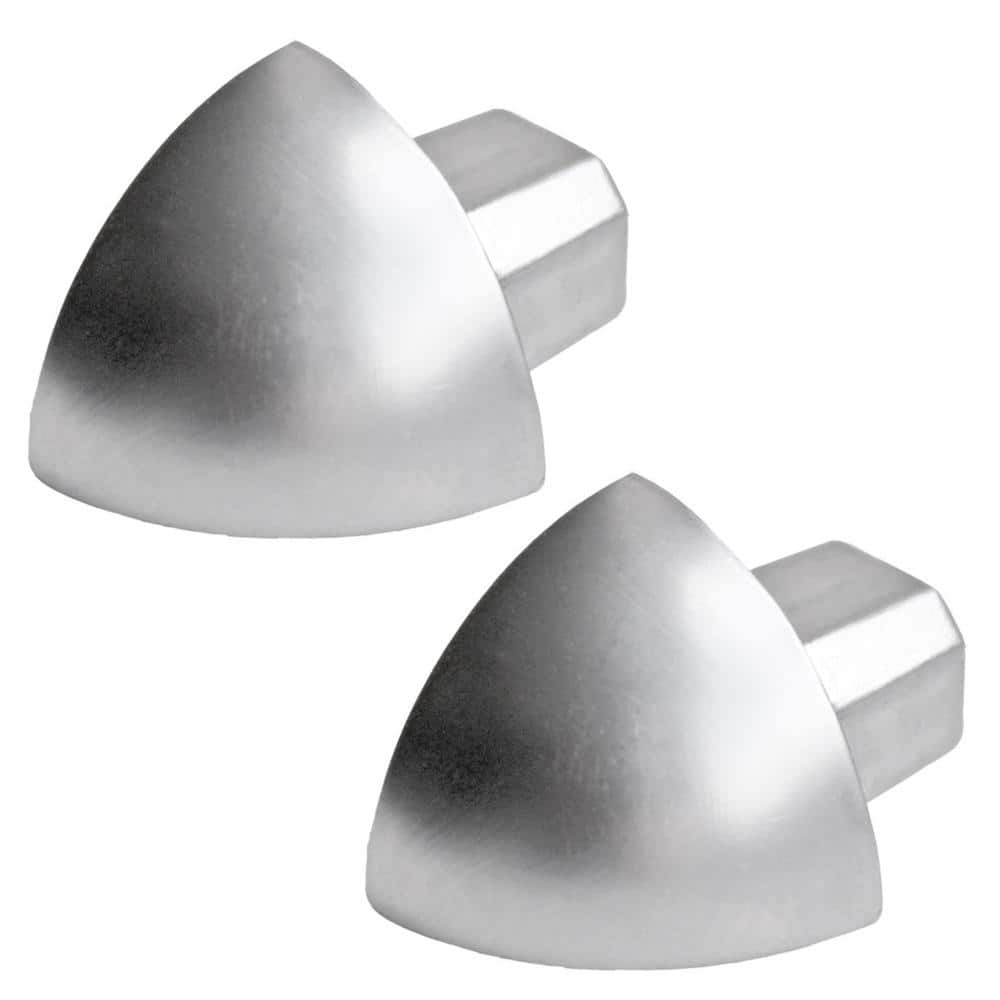 DURAL Durondell 1/2" Round Edge Ext Crnr Aluminum Anodized Silver ...